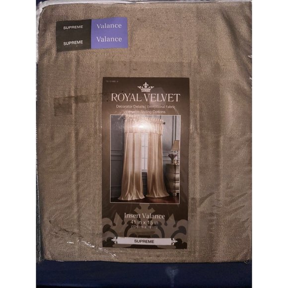 ROYAL VELVET | Accents | Royal Velvet Insert Valance Supreme 4x15 Nwt ...